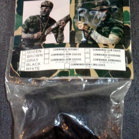 Accessories | Spandoflage Spandoflage Black Commando Cover Camo ...